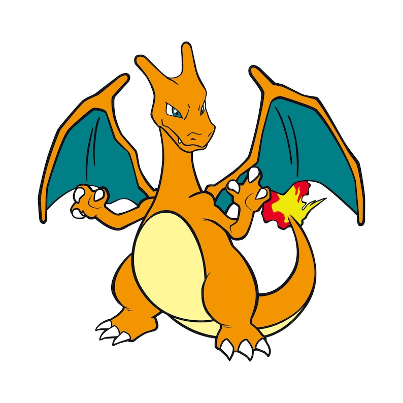Charizard Svg, Pokemon Charizard Svg, Charizard Clipart, Png Cut File ...