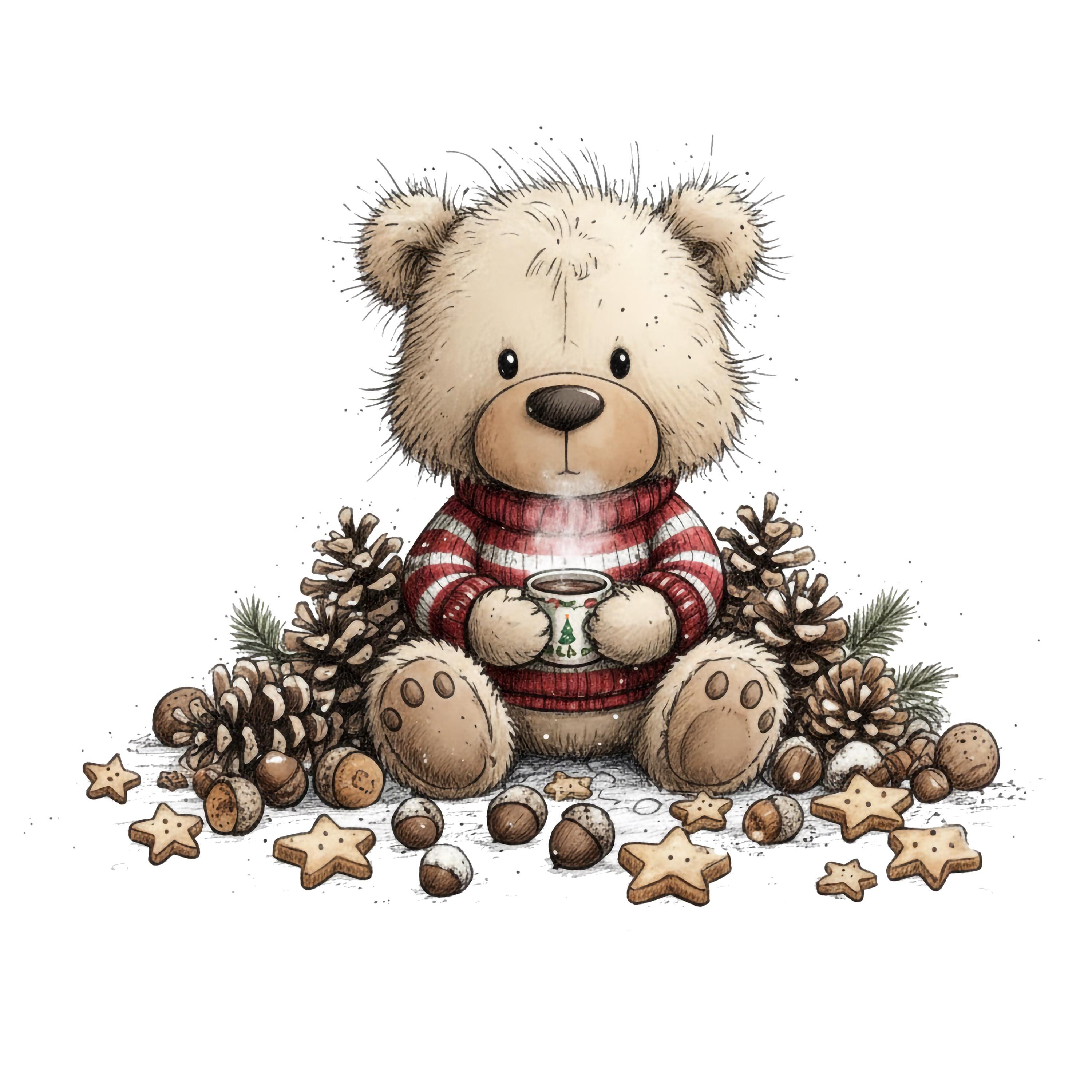 Christmas Woodland Animals Clipart | Cute Forest Animal Bundle ...