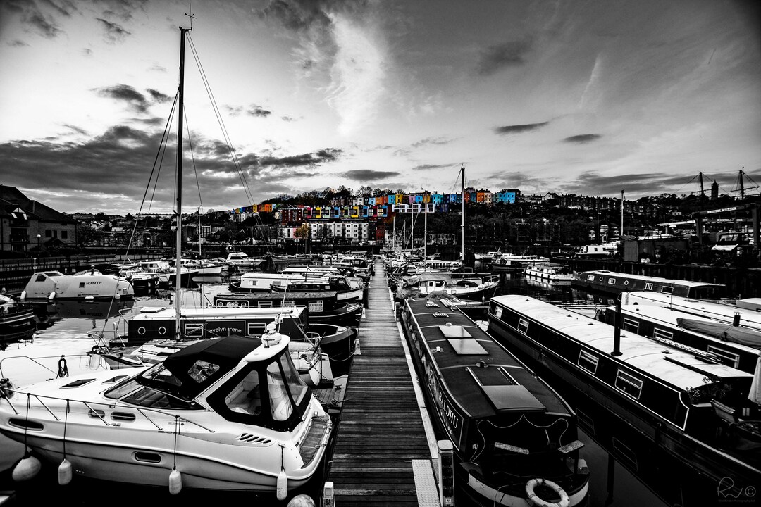 Bristol Harbour: A Splash of Colour Digital Print - Etsy