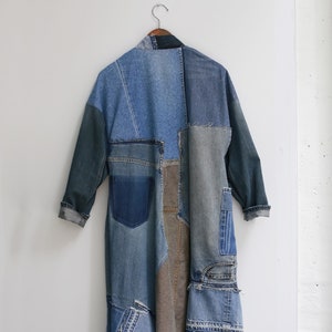 Denim Crazy Patchwork Jacket - Etsy Canada