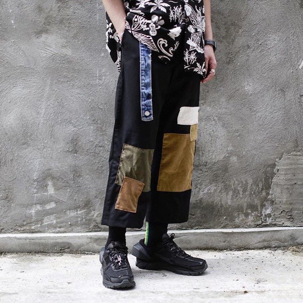 Patchwork Pants - Etsy