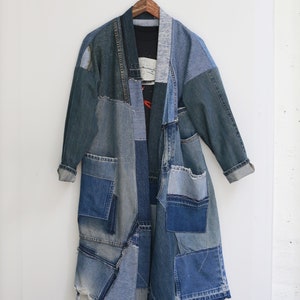 Denim Crazy Patchwork Jacket - Etsy Canada