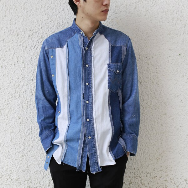 Patchwork Denim Etsy