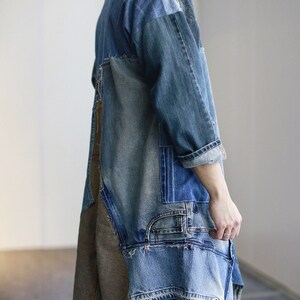 Denim Crazy Patchwork Jacket - Etsy Canada