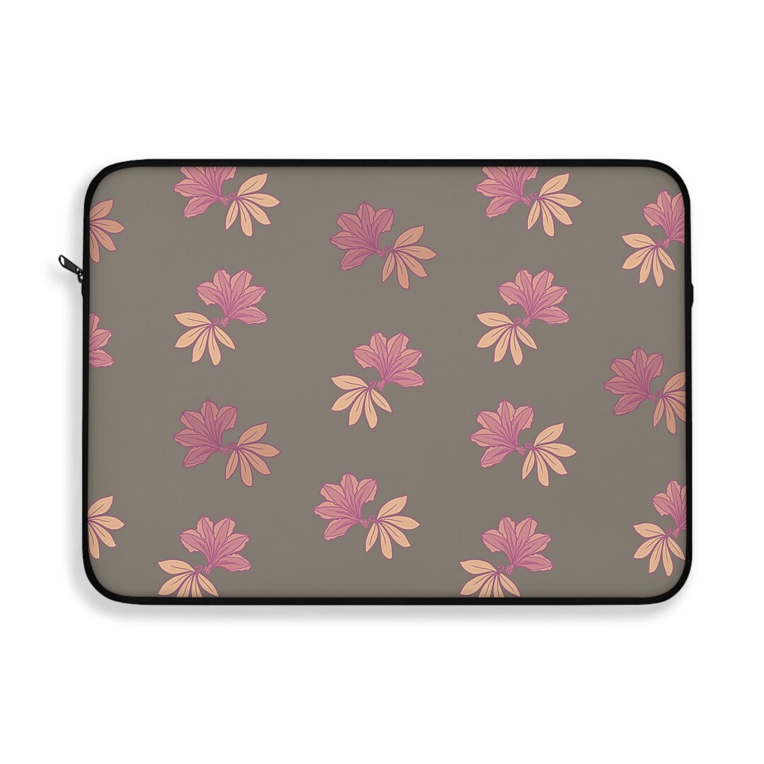 Naupaka Kuahiwi and Naupaka Kahakai Hawaiian Print Design Laptop Sleeve ...