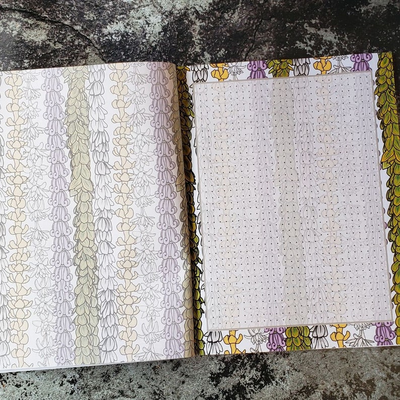 Hawaiian Lei Design Stationery Notebook Pakalana, Tuberose, Puakenikeni ...