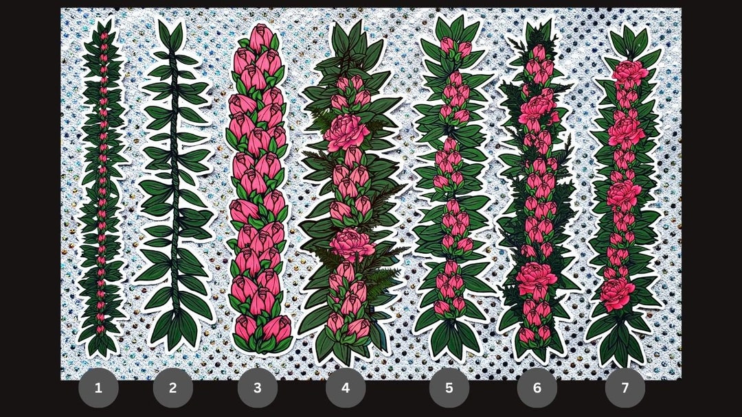Lokelani Lei Vinyl Sticker 8 to Choose From Hand-drawn, Illustrated ...