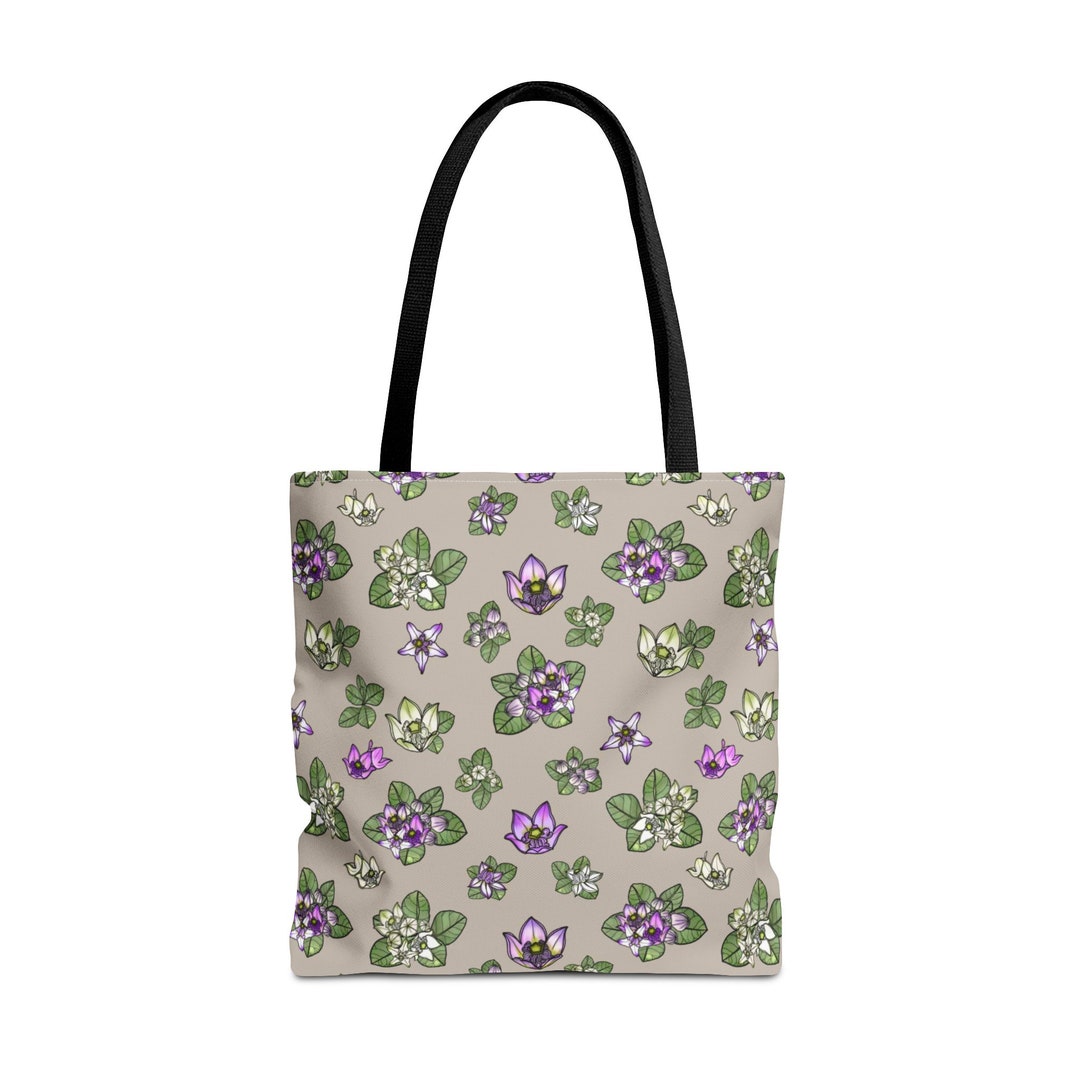 Pua Kalaunu Crown Flower Hawaiian Print Tote Bag - Etsy