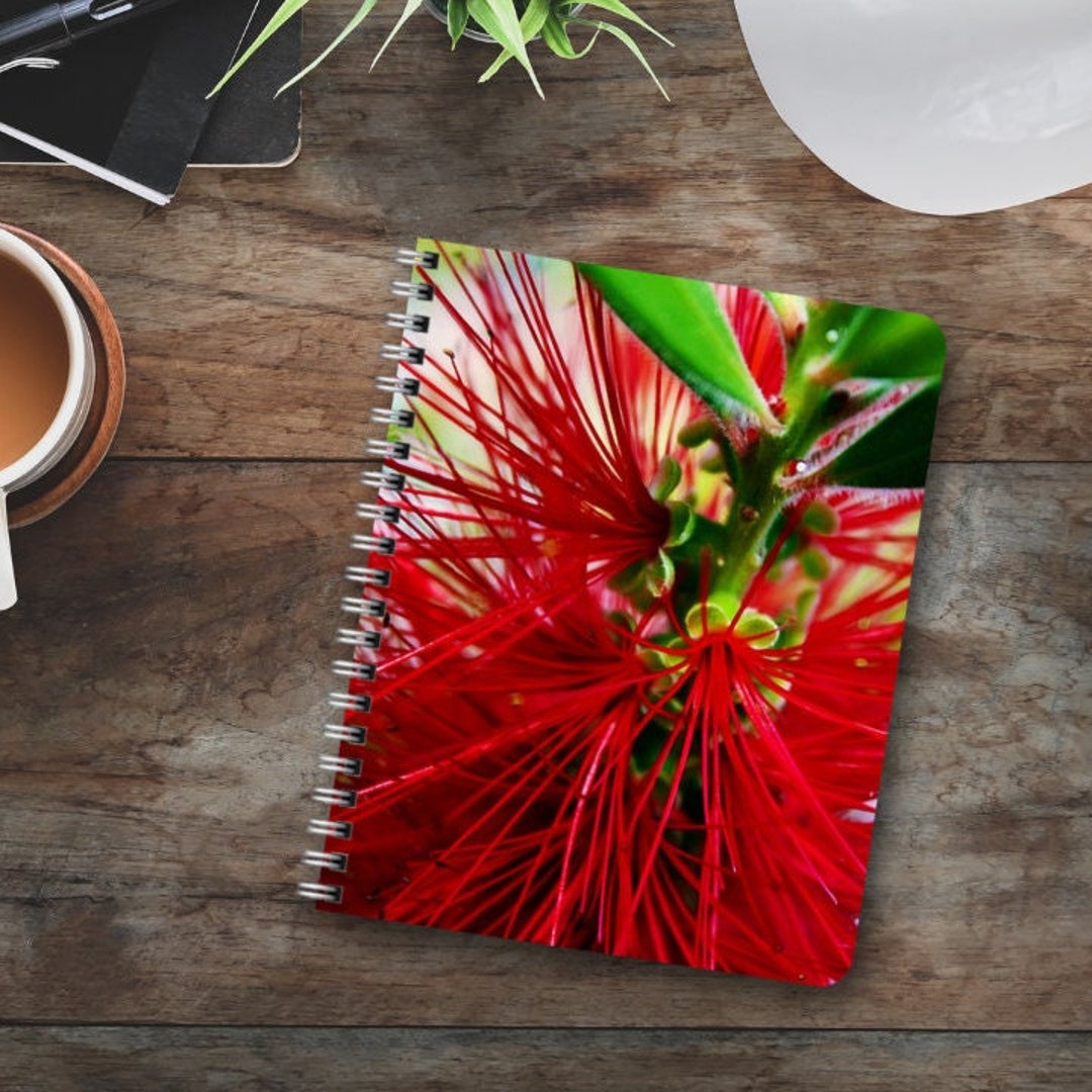 ʻŌhiʻa Lehua Hawaiian Print Wire-o Spiral Notebook, Hawaiian Print ...
