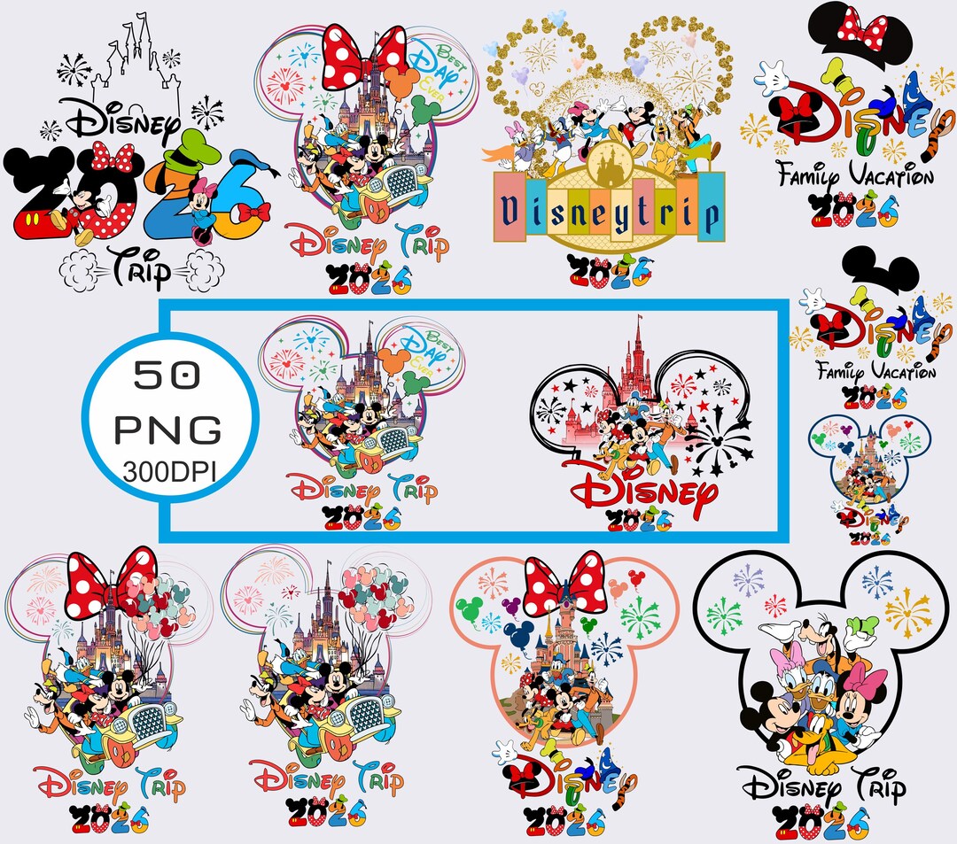 Disney Mega Bundle, Family Trip 2026 Svg, Family Vacation 2026, Magical ...