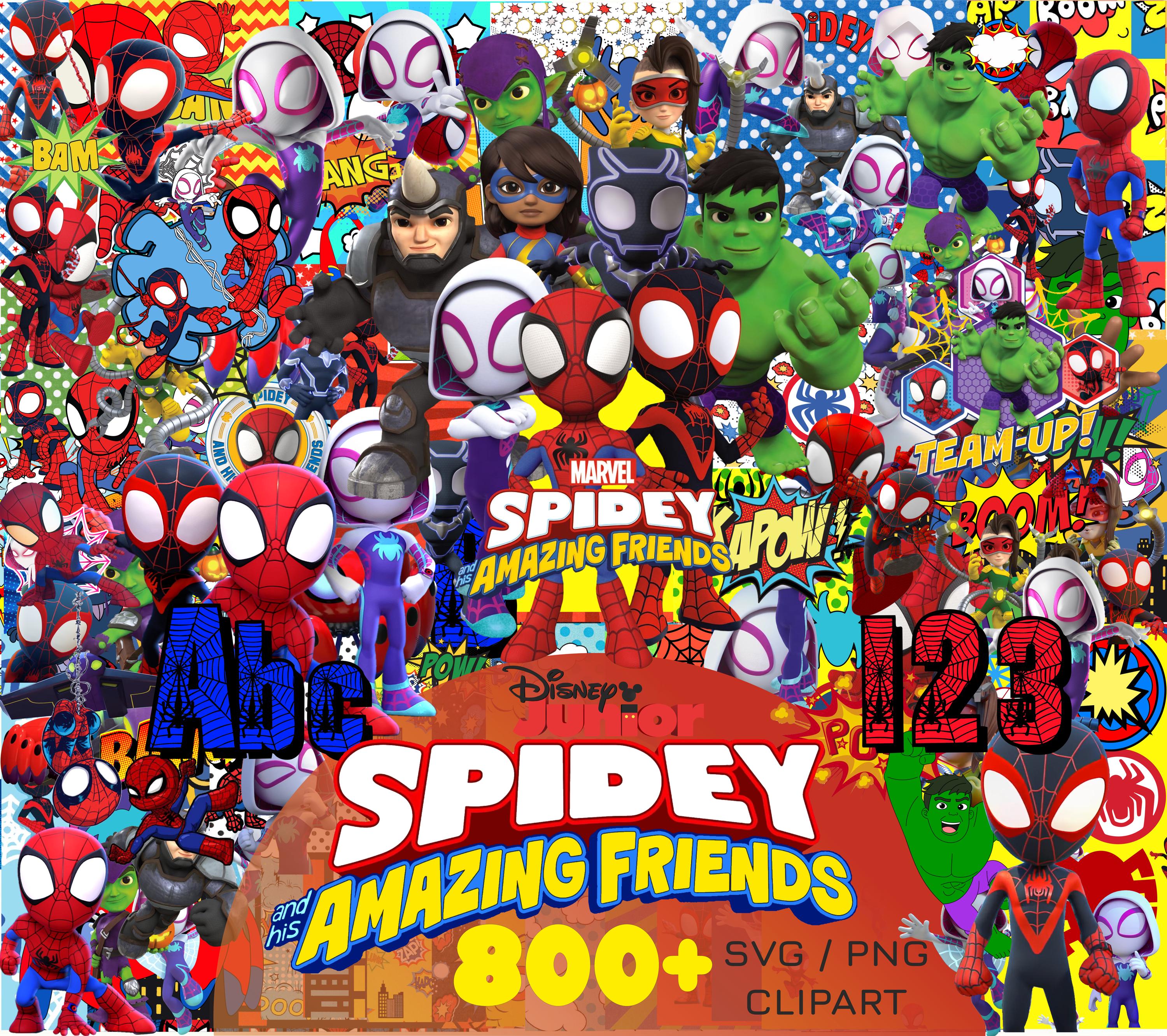 Spidey PNG, Spidey and His Amazing Friends Clipart, Spidey and His ...