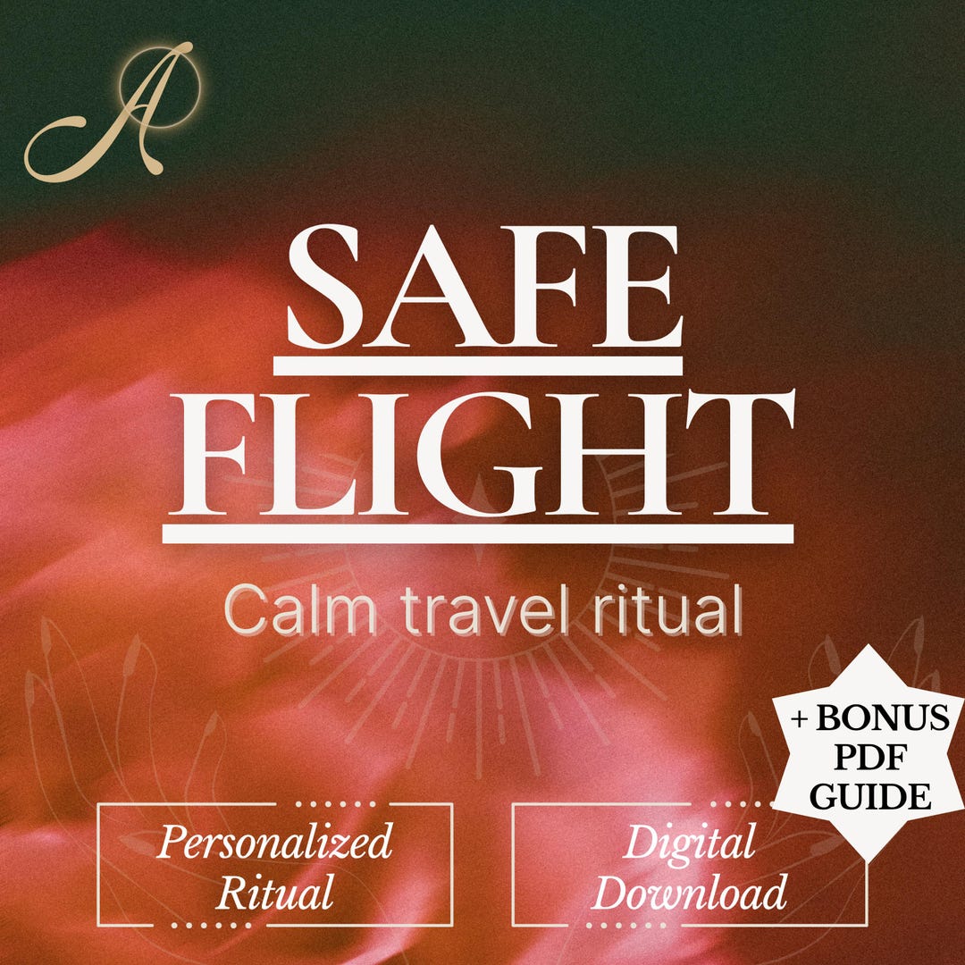 Safe Flight Ritual • Calm Travel Ritual & Personalized Blessing ...