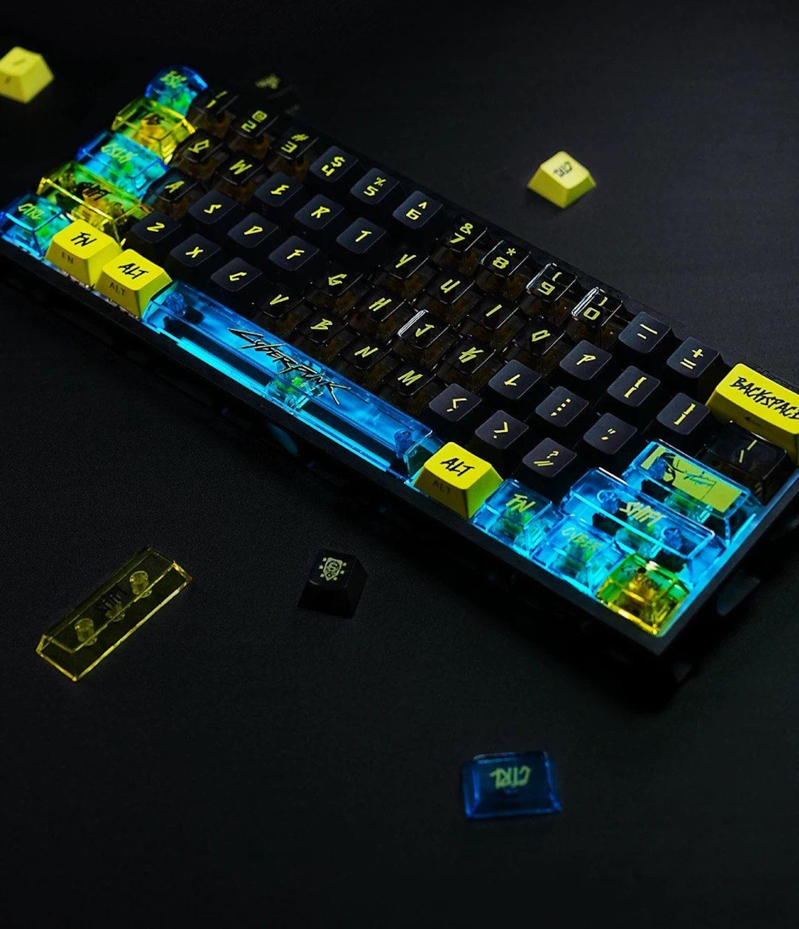 Cyberpunk 2077 Keycaps 172 Key PC Cherry Profile Set - Etsy