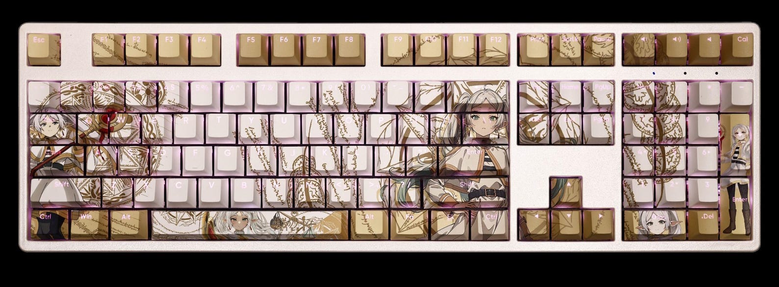 Frieren Keycaps 108-key PBT Set - Etsy