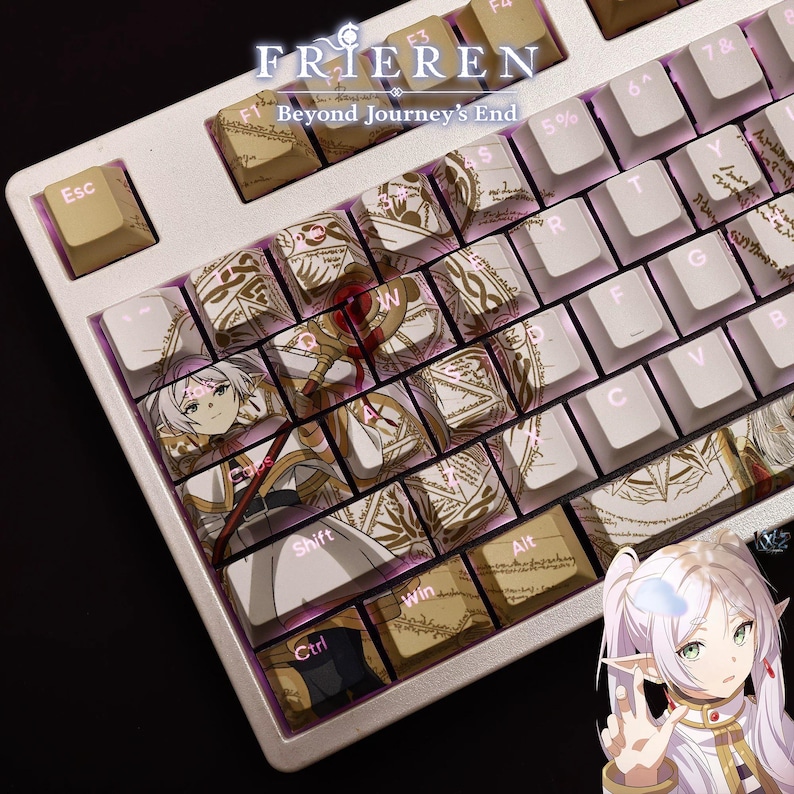 Frieren Keycaps 108-key PBT Set - Etsy