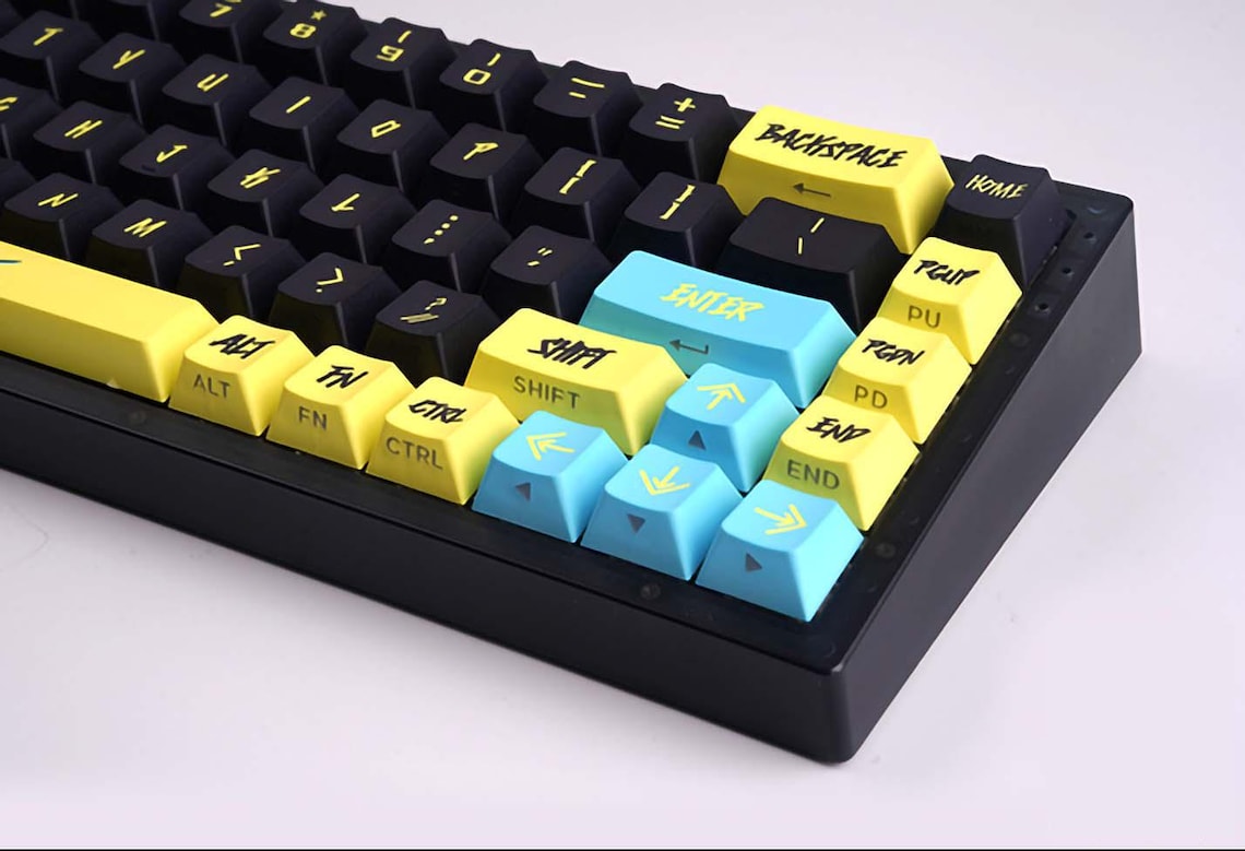 Cyberpunk 2077 Keycaps 131 Key PBT Cherry Profile Set - Etsy