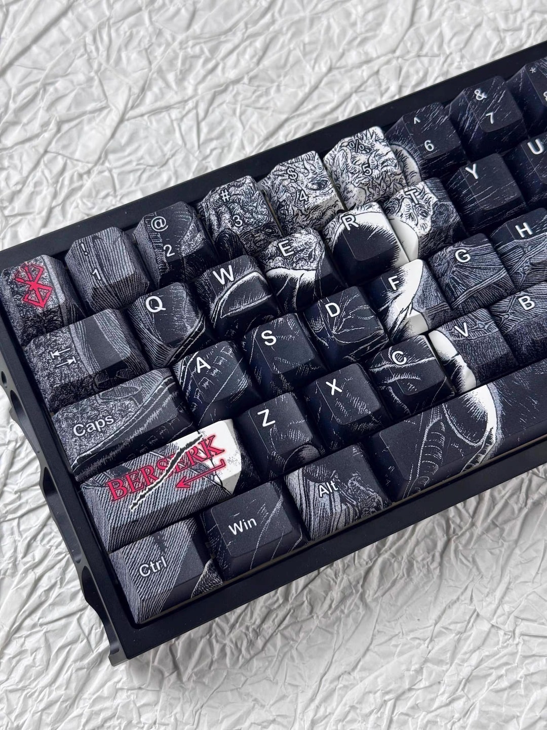 Berserk Griffith Femto Keycaps 87 Key PBT Dye Sub Set - Etsy