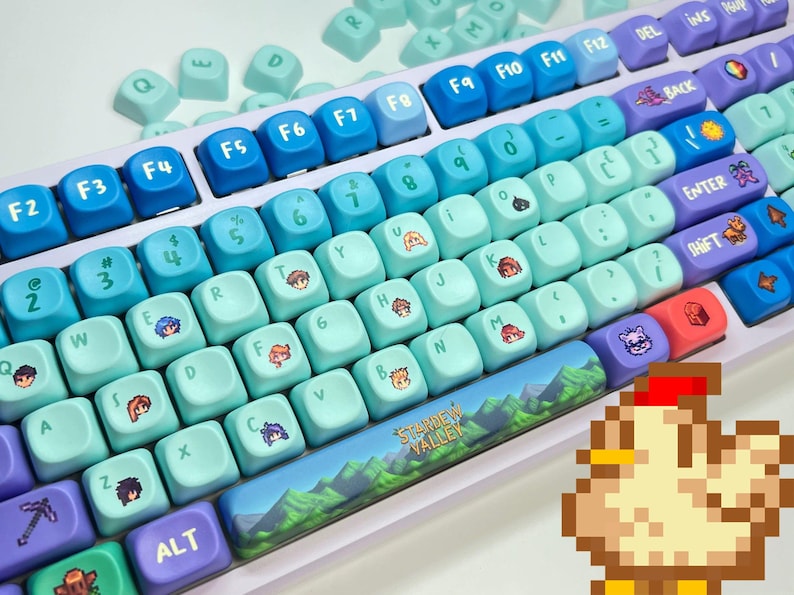 Stardew Valley Keycaps 120 Key MOA Profile PBT Set - Etsy
