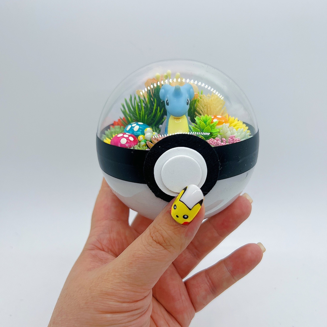 LIGHT UP Lapras Terrarium Pokeball - Etsy
