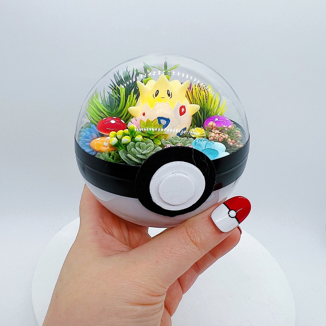 LIGHT UP Togepi Terrarium Pokeball - Etsy