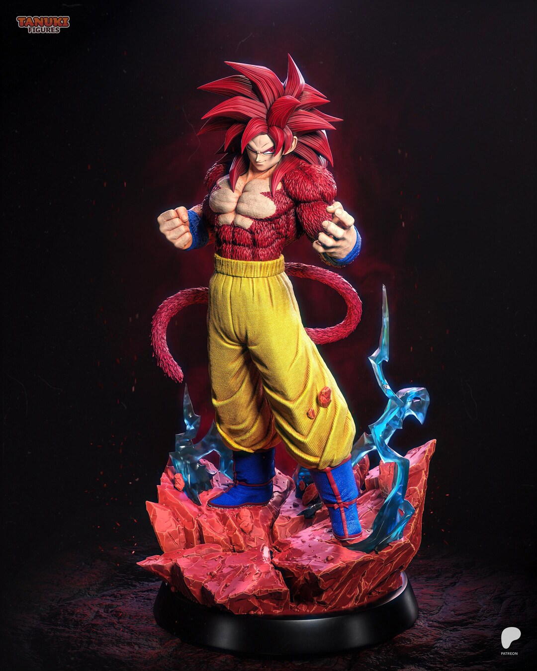 Goku SSJ4, Fan Art, Model by Tanukifigures Sculpts, 3D Printed Resin ...