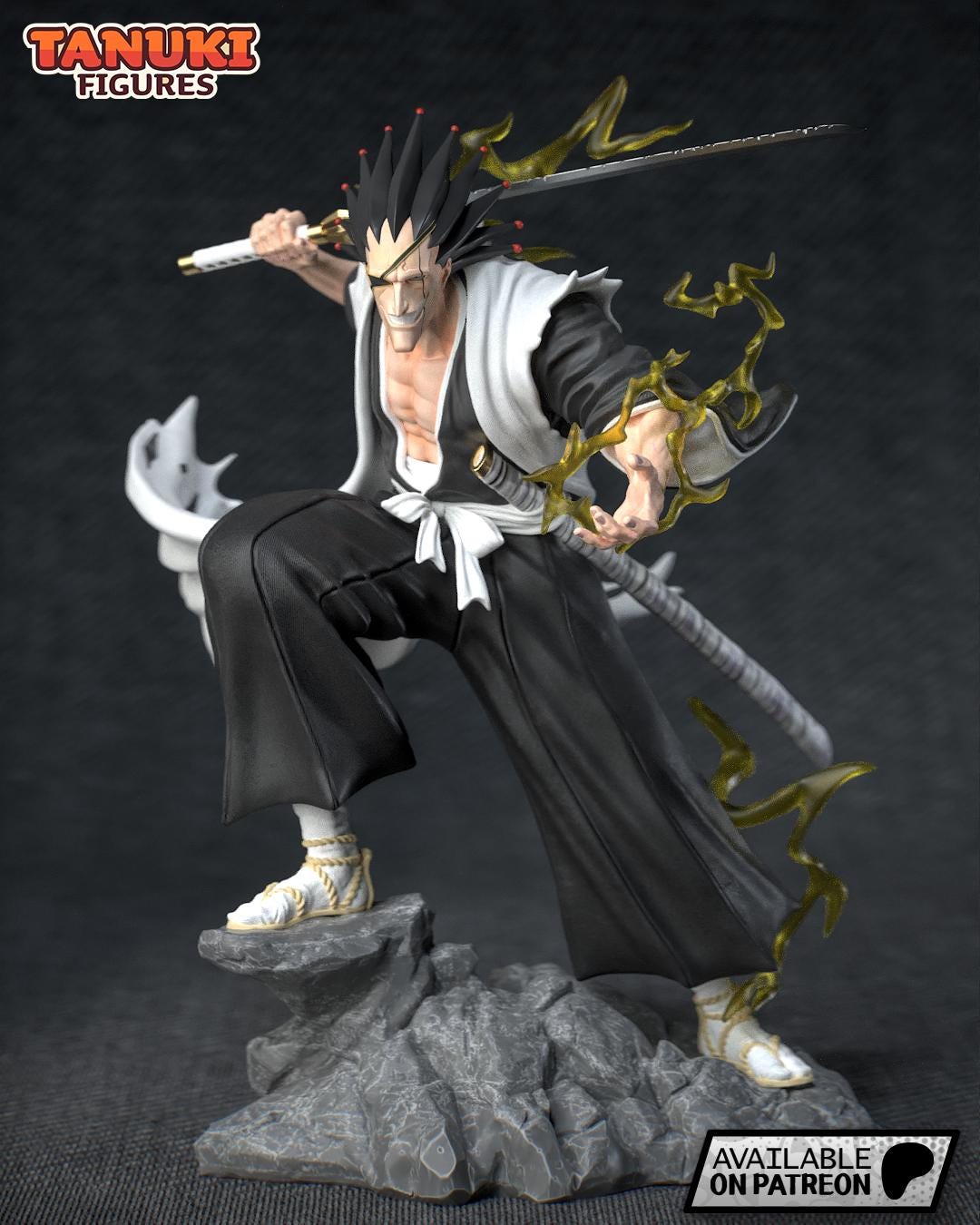Zaraki Kenpachi, Bleach, Model by Tanukifigures Sculpts, 3D Printed ...