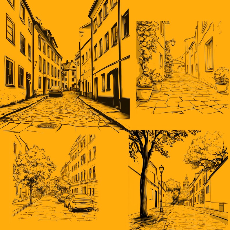 Procreate Street Backgrounds Brushes, 100+ Street Procreate Stamps ...