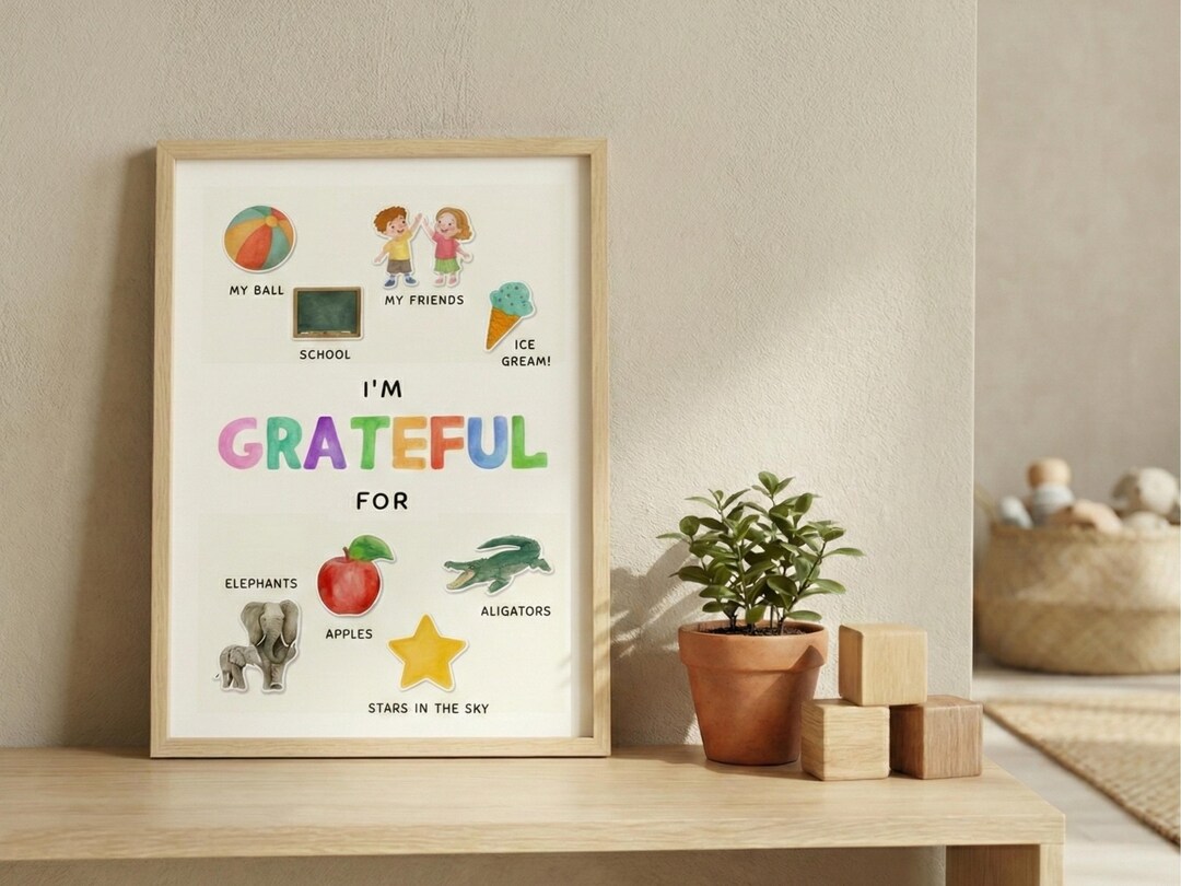 Kids Gratitude Board Printable | Year-end Reflection Activity ...