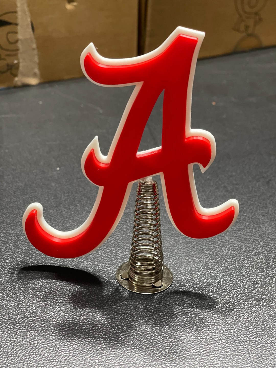 Alabama Roll Tide 3D Printed Bobblehead Spring Letter A - Etsy