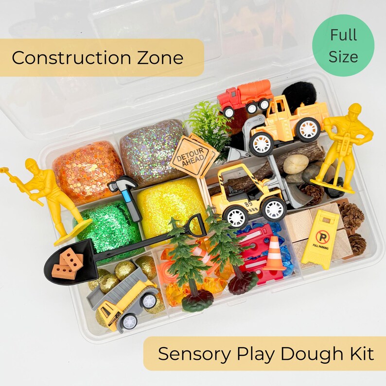 Construction Sensory Play Dough Kit Toddler Present Kid Gift Unique ...