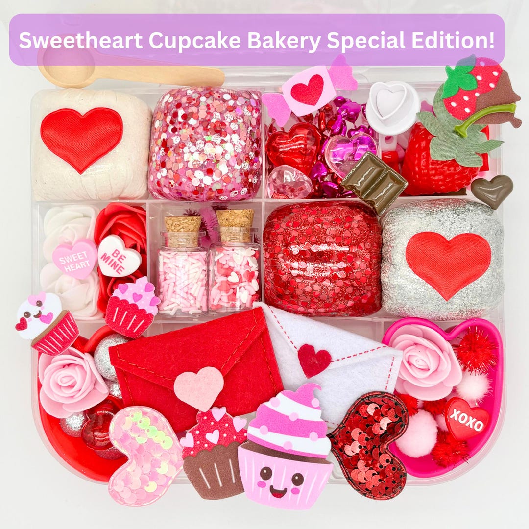 Sweetheart Baking Sensory Play Dough Kit Play Dough Gift Kid Gift ...