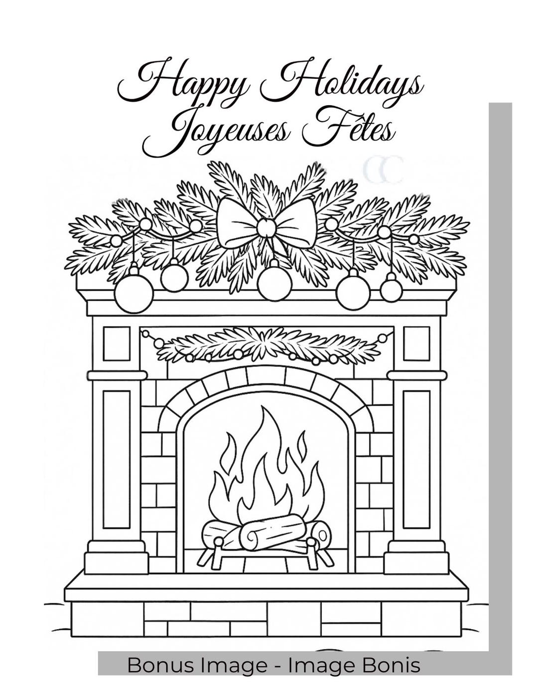 Christmas Songs Adult Coloring Pages, 5 Designs Printable, Cover to ...