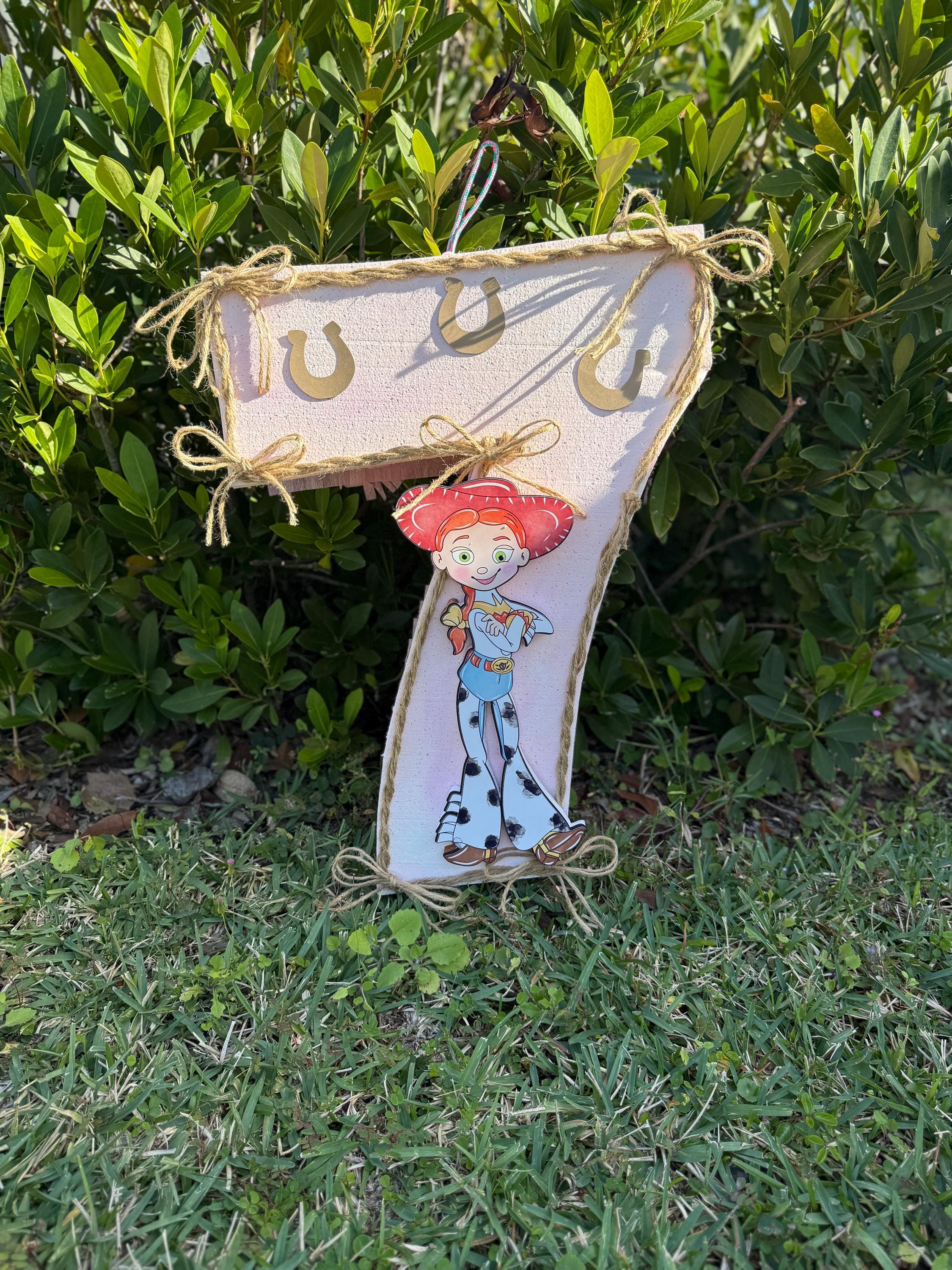Jessie & Bullseye Piñata — Handmade | Toy Story Cowgirl Birthday ...