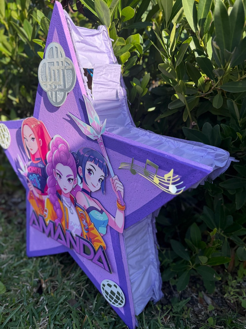 Kpop Piñata — Handmade | Kpop Huntrix Birthday | Custom Piñata for Kids ...