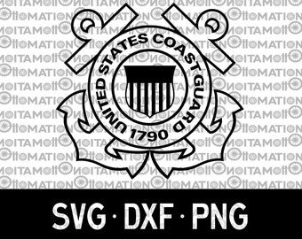US Coast Guard Coastguard USCG Coast Guard SVG Anchor - Etsy