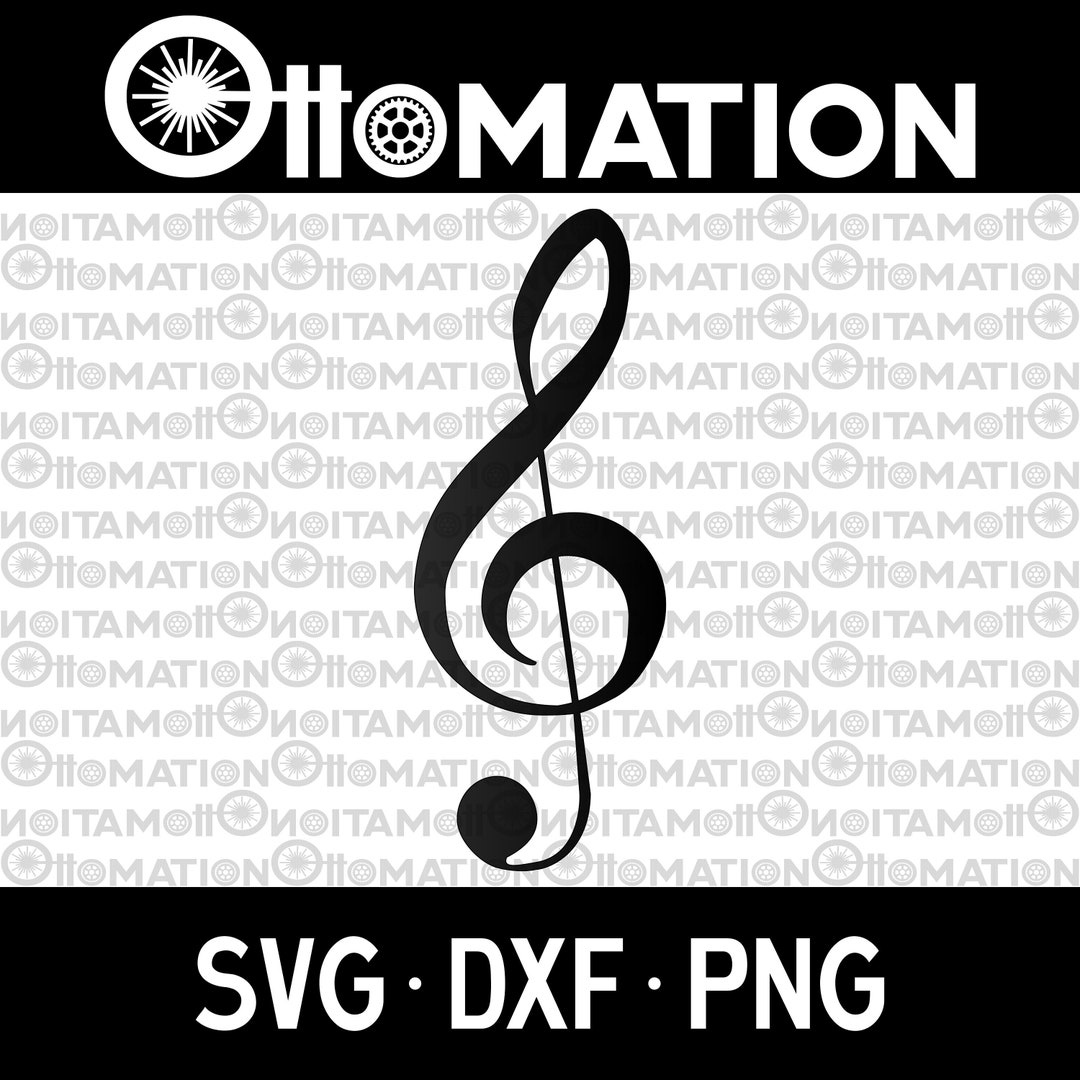 Treble Clef SVG/DXF/PNG, Instant Digital Download for Silhouette ...