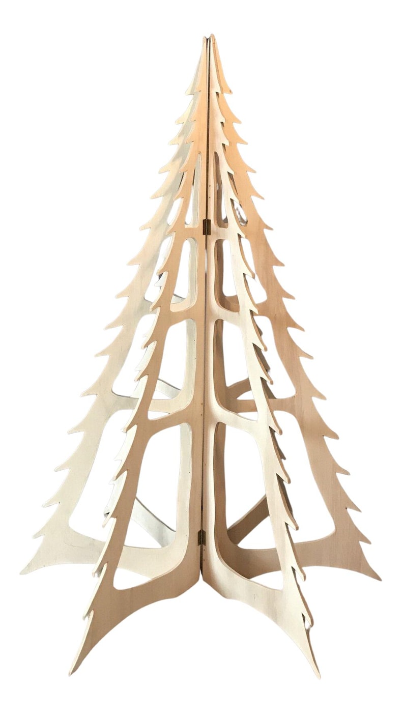 6' Birch Flat Pack Christmas Tree - Allergy Free, Handmade, Reusable - Etsy