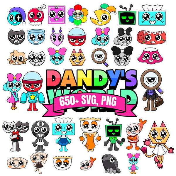 Dandy World Stickers - Etsy