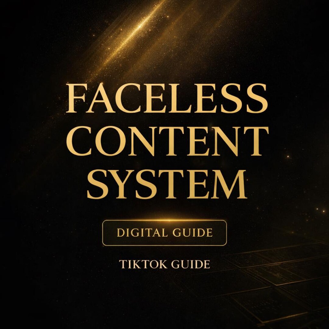 Faceless Content System for Tiktok | Build & Grow a Faceless Page ...