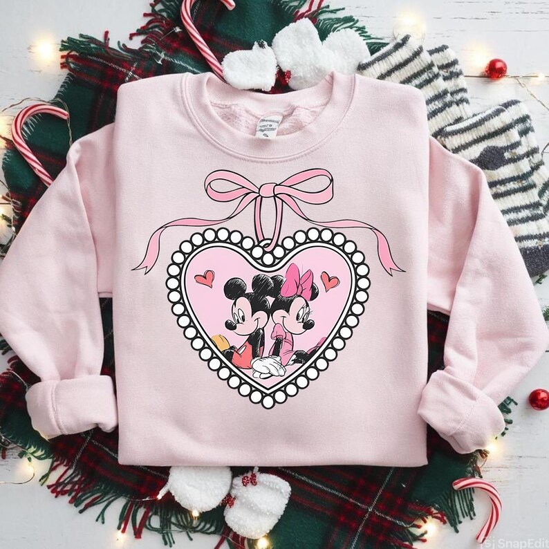 Mickey Minnie Heart, Disney Locket Valentines Png, Disneyland Png - Etsy
