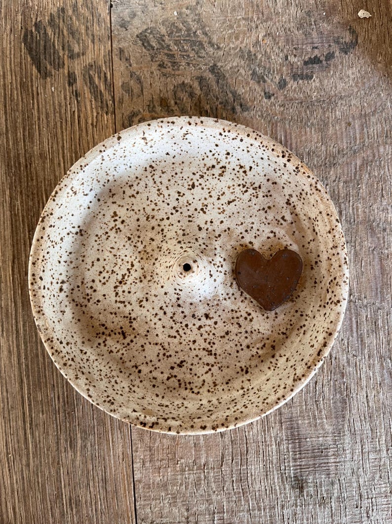 Rustic Handmade Ceramic Double Incense Holder: Wheel Thrown - Etsy