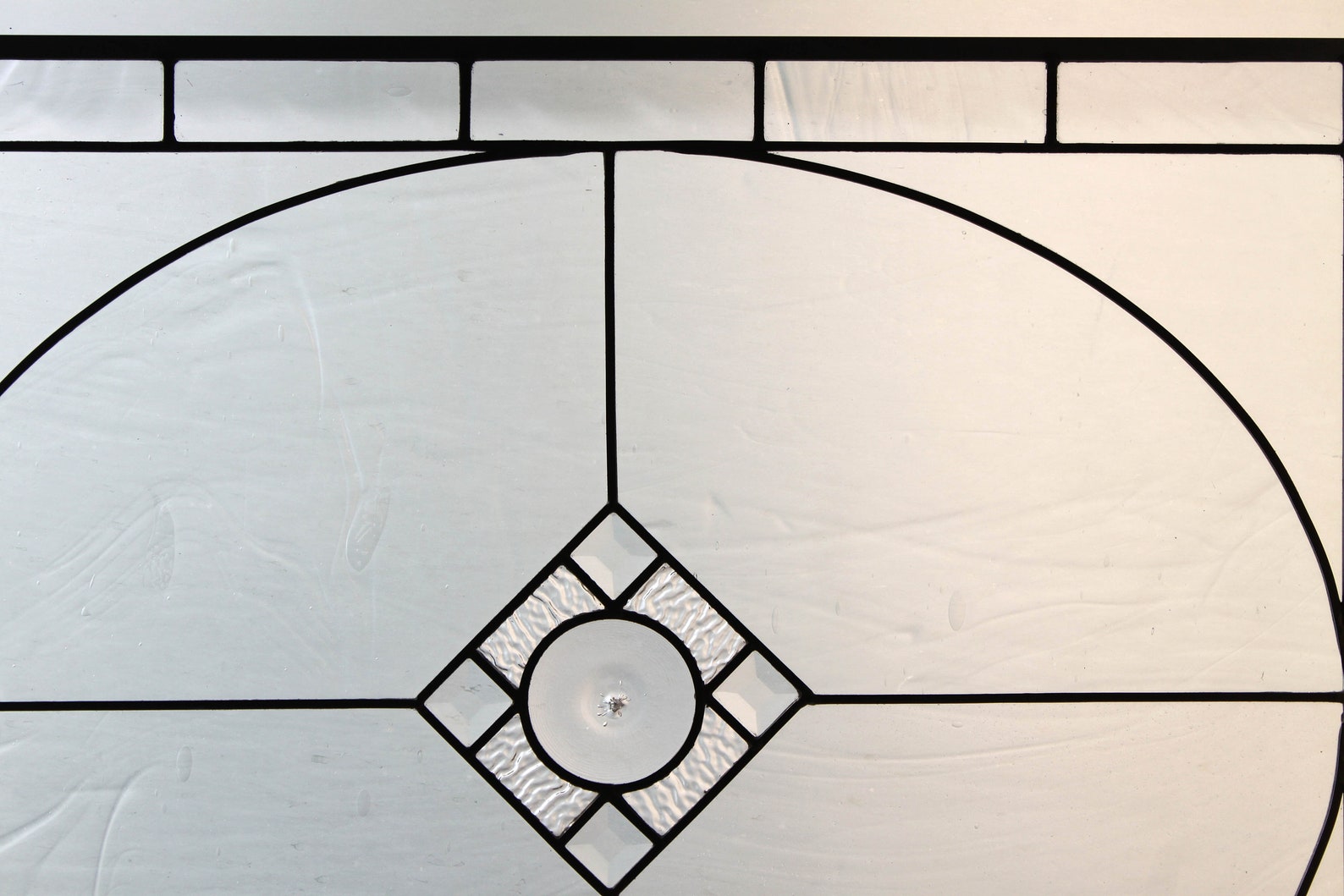 Clear Beautifully Textured Leaded Glass Hanging Window Panel - Etsy