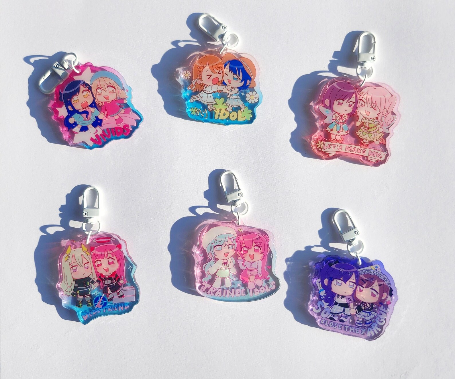 Project Sekai PRSK Yuri GL Ship Pair Acrylic Charms | Minoharu, Mizuena ...
