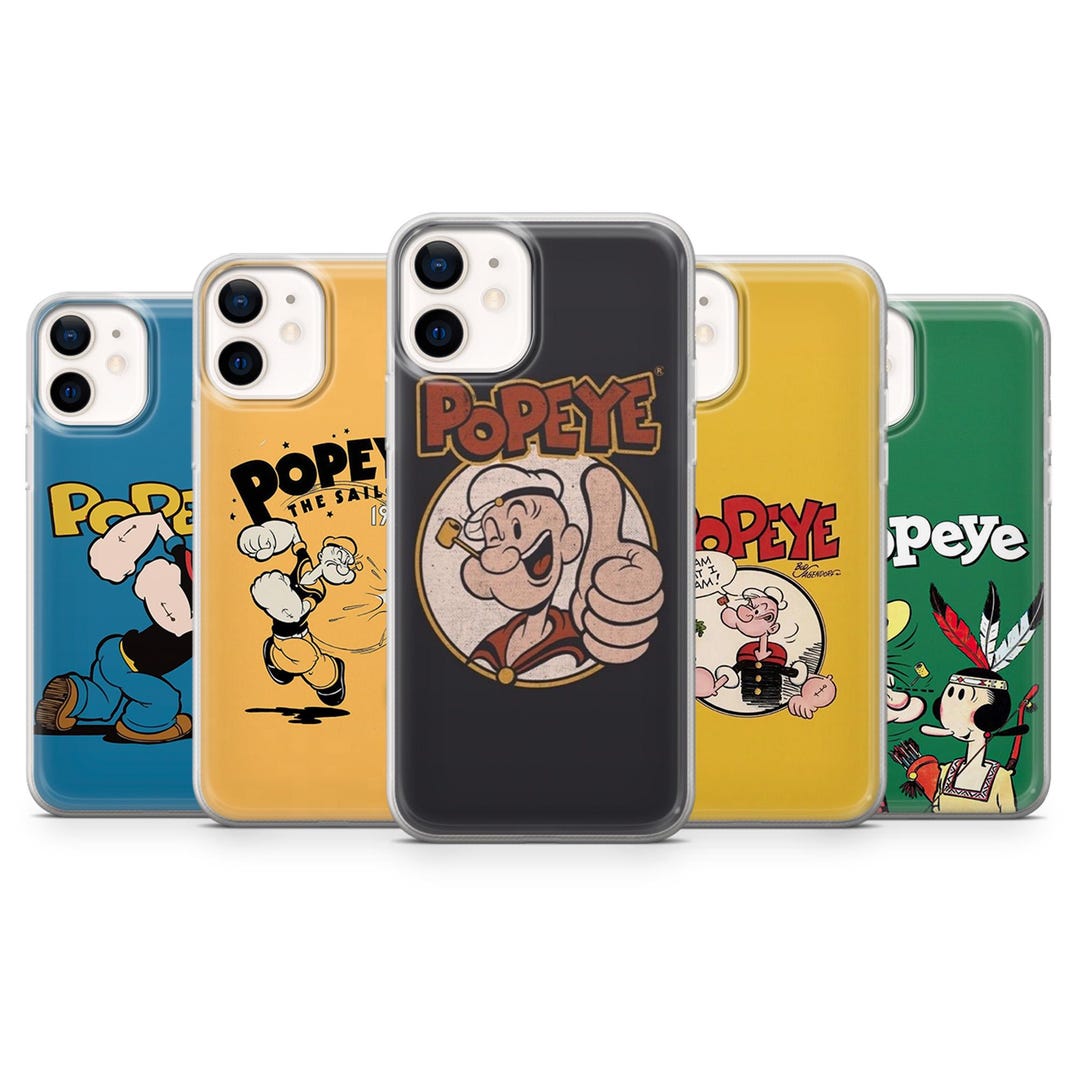 Popeye Phone Case Funny Old School Anime Cover for iPhone 17 Pro Max ...