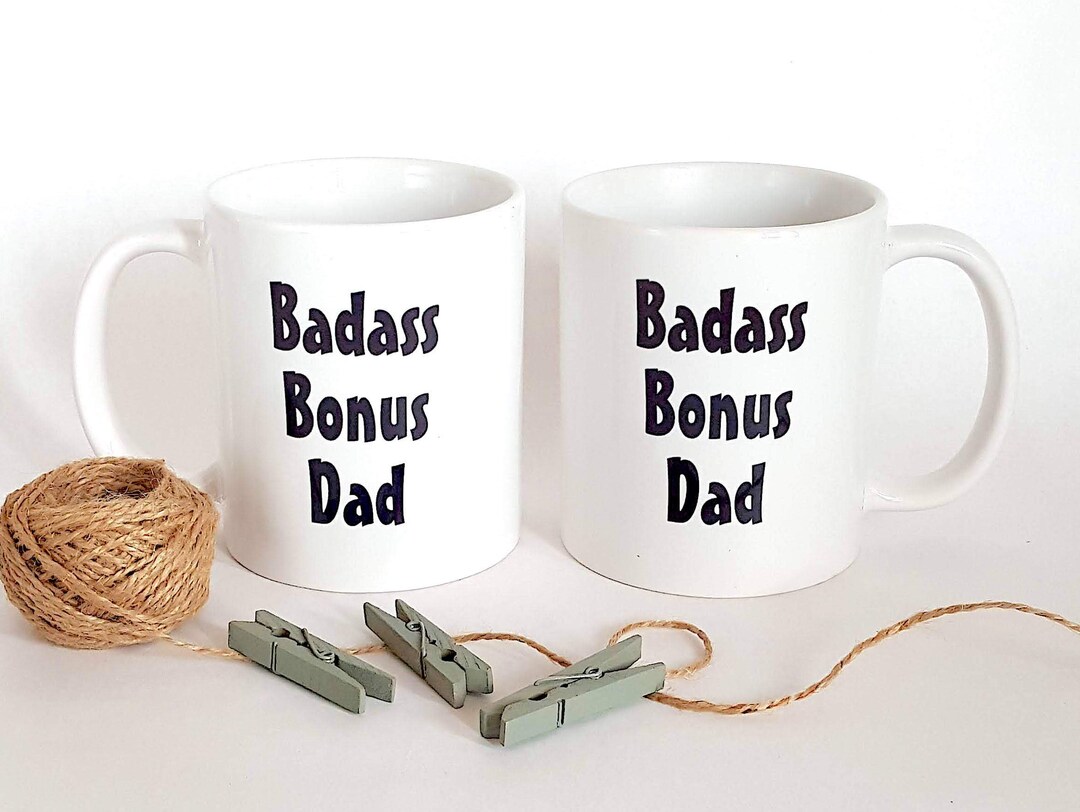 Badass Bonus Dad Mug - Funny Stepdad Gift - Etsy