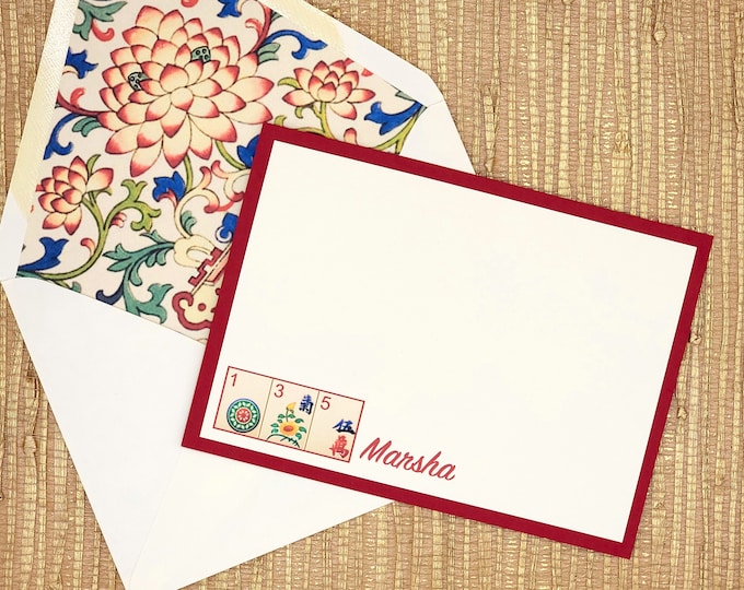 Mahjong Note Cards - Etsy