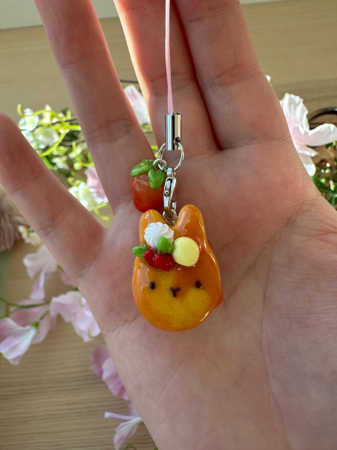 Handmade Syrup Bunny Pancakes Charm - Etsy