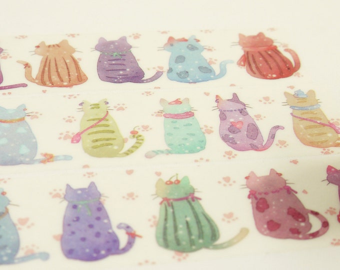 Cat's Back Japanese Washi Masking Tape 25mm Wide 11 - Etsy