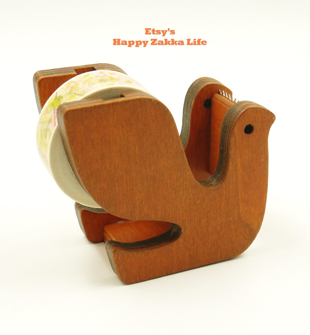 Bird Shape Washi Tape Dispenser - Wooden Tape Holder - Tape Dispenser ...