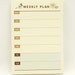 Weekly Plan Journaling Spot Sticky Note 60 Sheets - Etsy